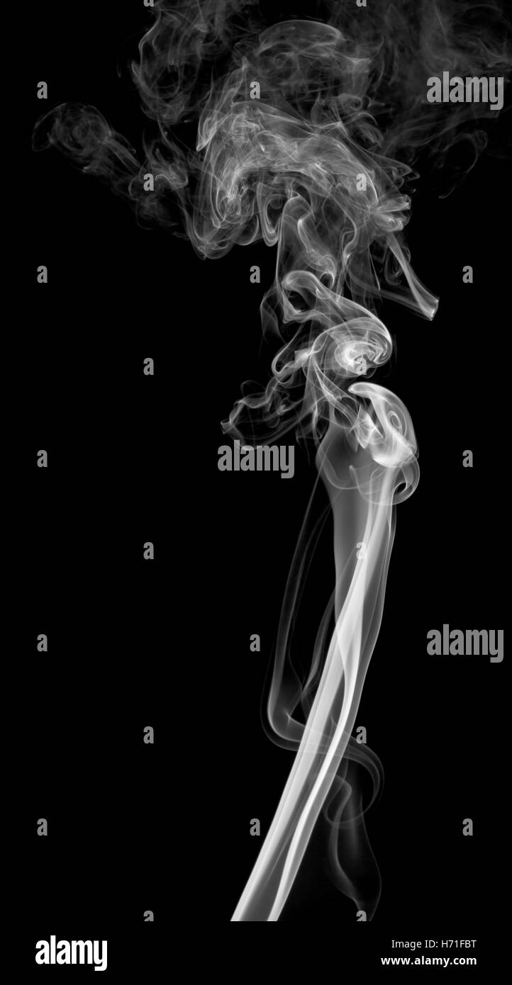 Abstract light smoke on a dark background Stock Photo - Alamy