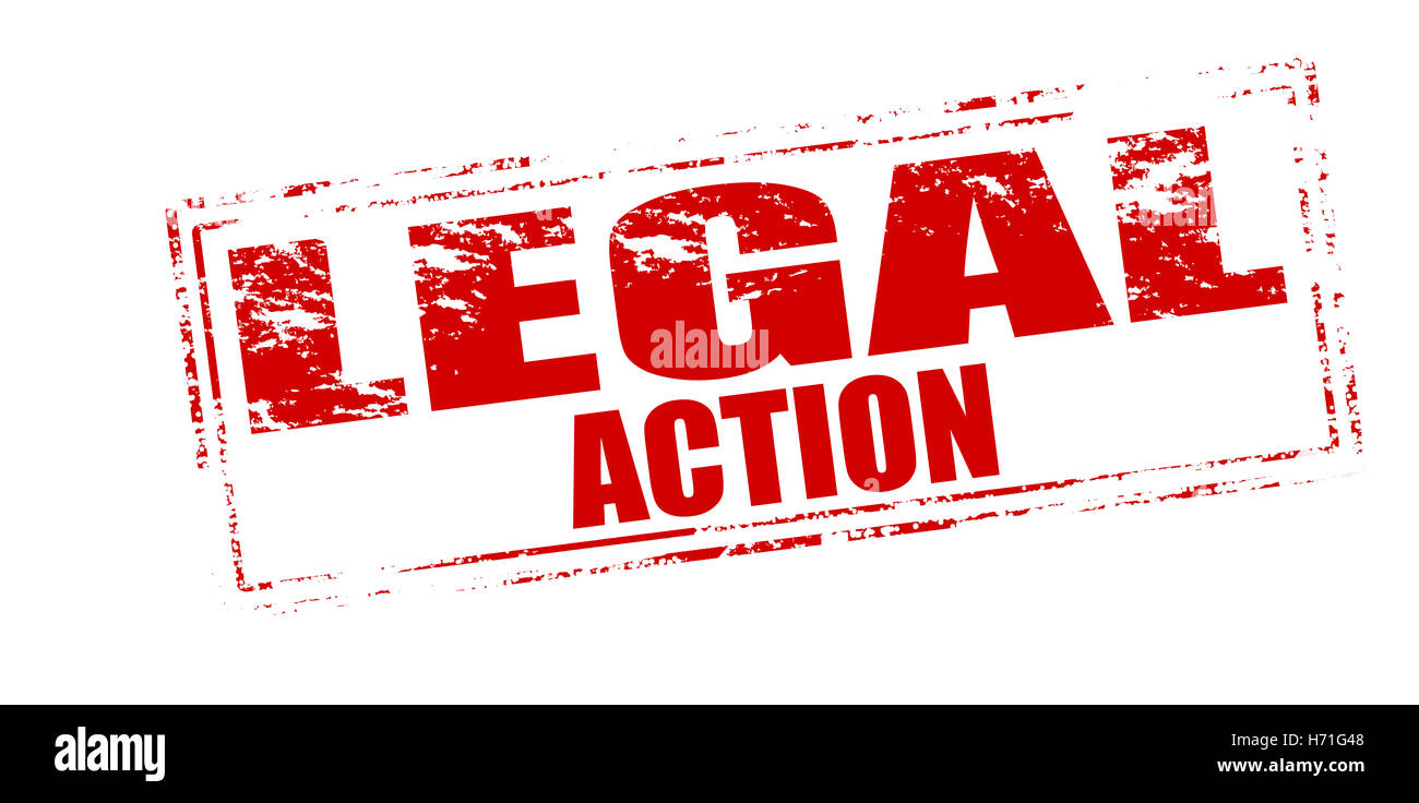Rubber stamp with text legal action inside, vector illustration Stock ...