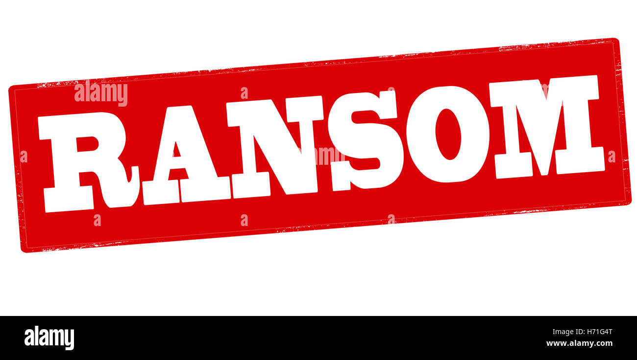Rubber stamp with word ransom inside, vector illustration Stock Photo ...