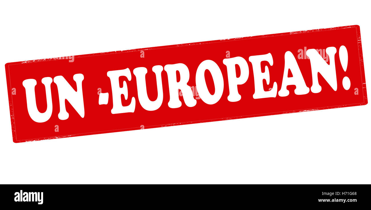 Rubber stamp with text un European inside, vector illustration Stock ...