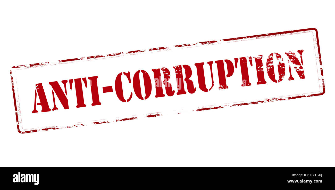 Rubber stamp with text anti corruption inside, vector illustration ...
