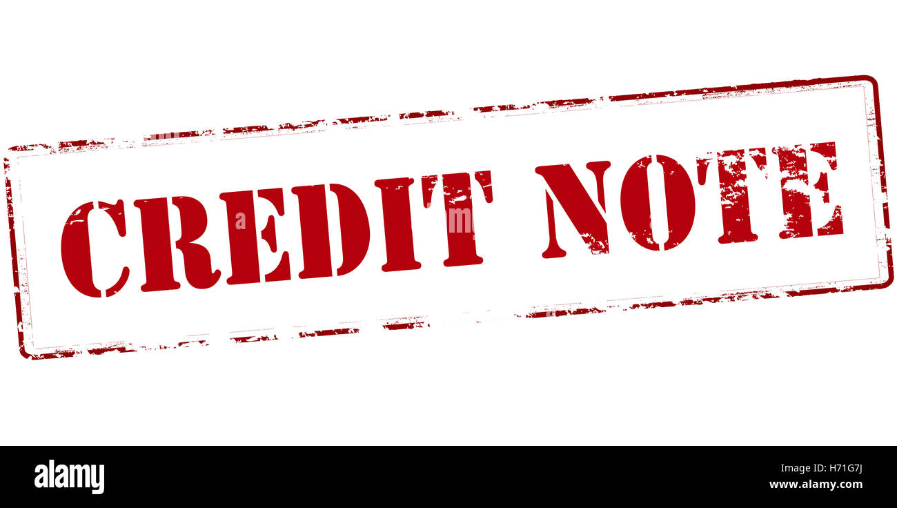 Rubber stamp with text credit note inside, vector illustration Stock ...
