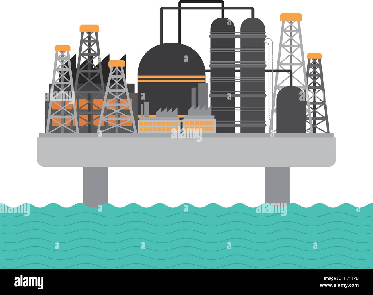 Oil Refinery Factory Building Icon High Resolution Stock Photography ...