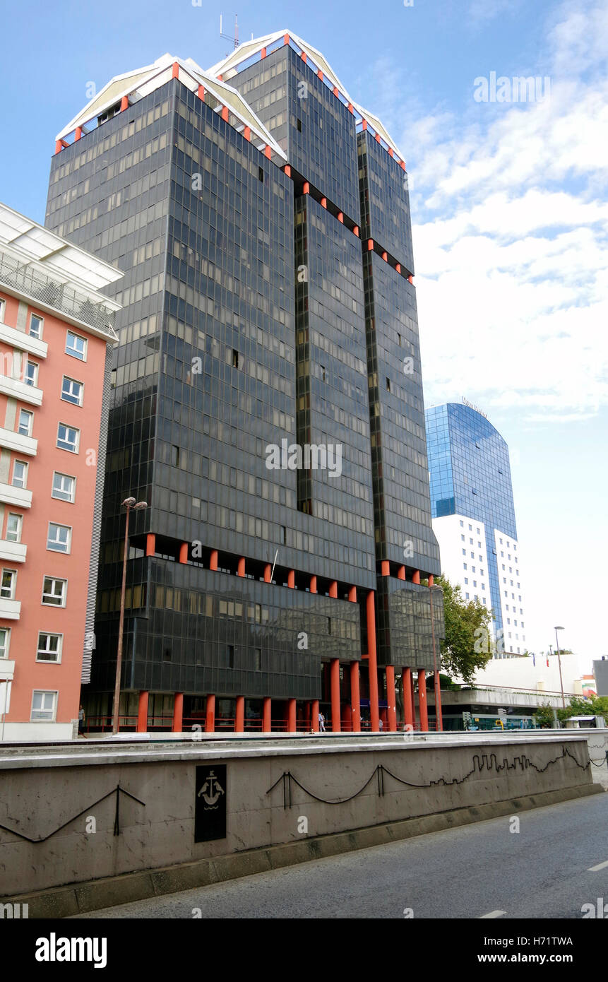 Lisbon, Portugal, Office buildings Amoreiras area Stock Photo - Alamy