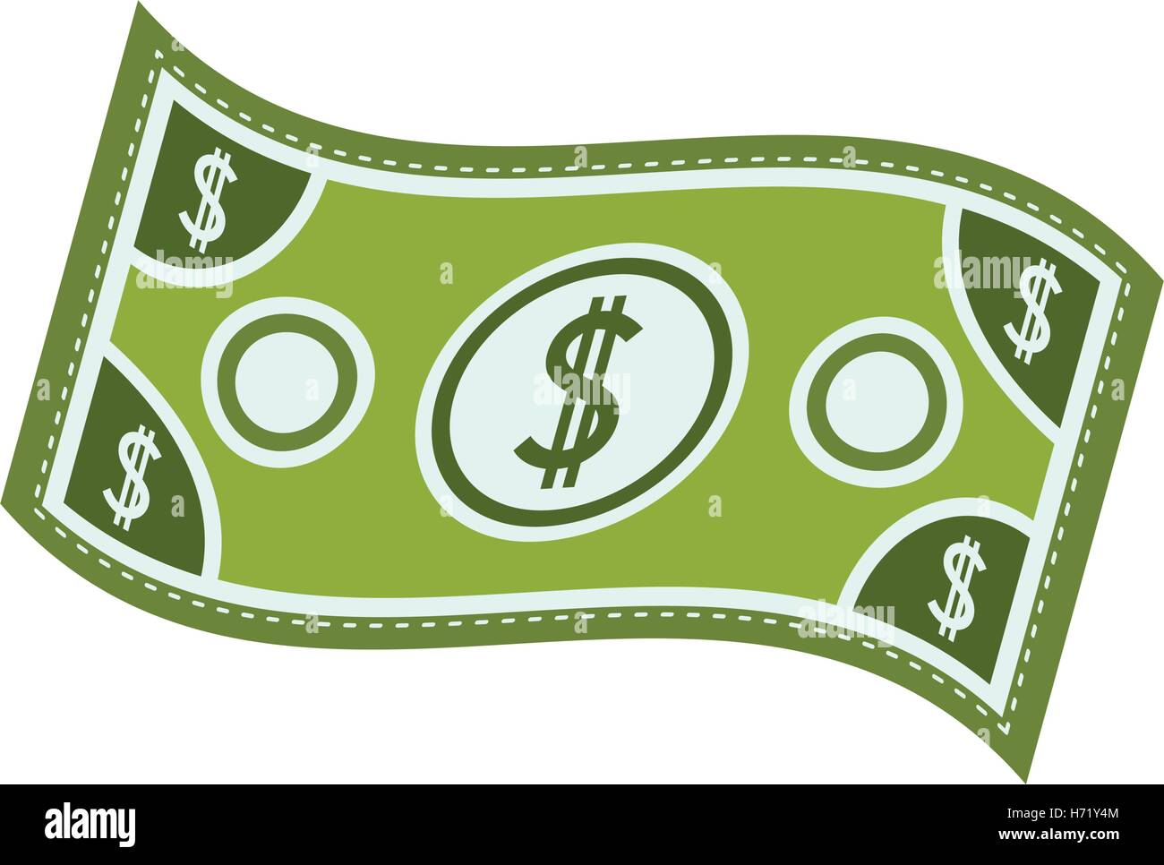 green bill icon. money item over white background. vector illustration ...
