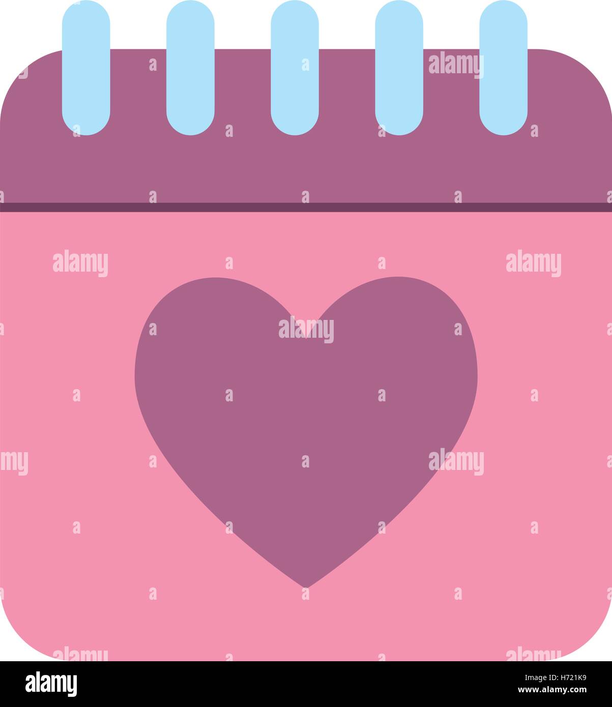 calendar with heart isolated icon vector illustration design Stock ...