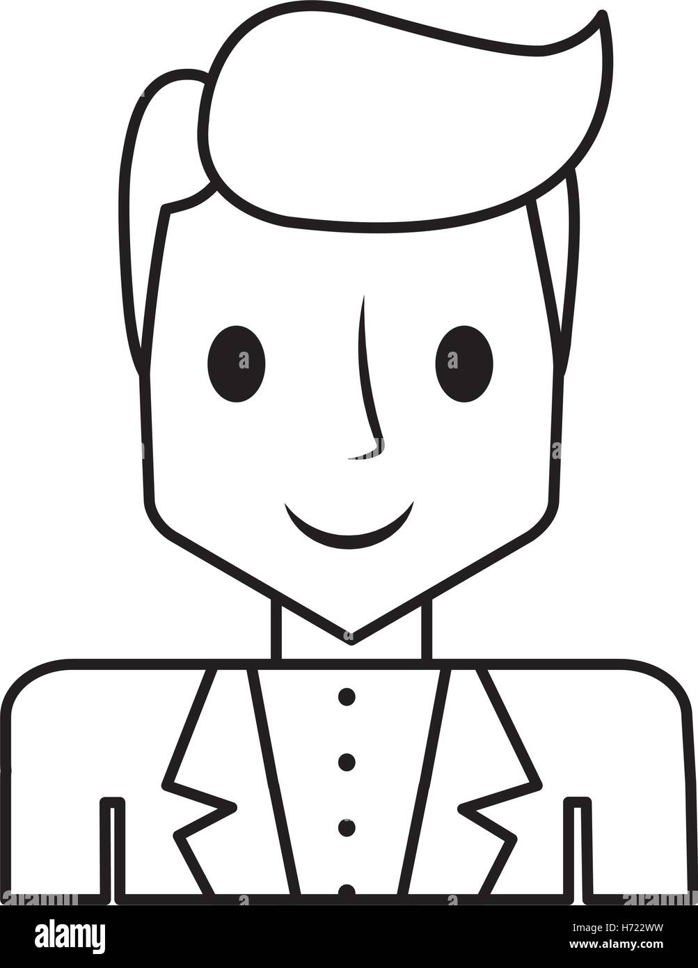 elegant man male isolated icon vector illustration design Stock Vector ...