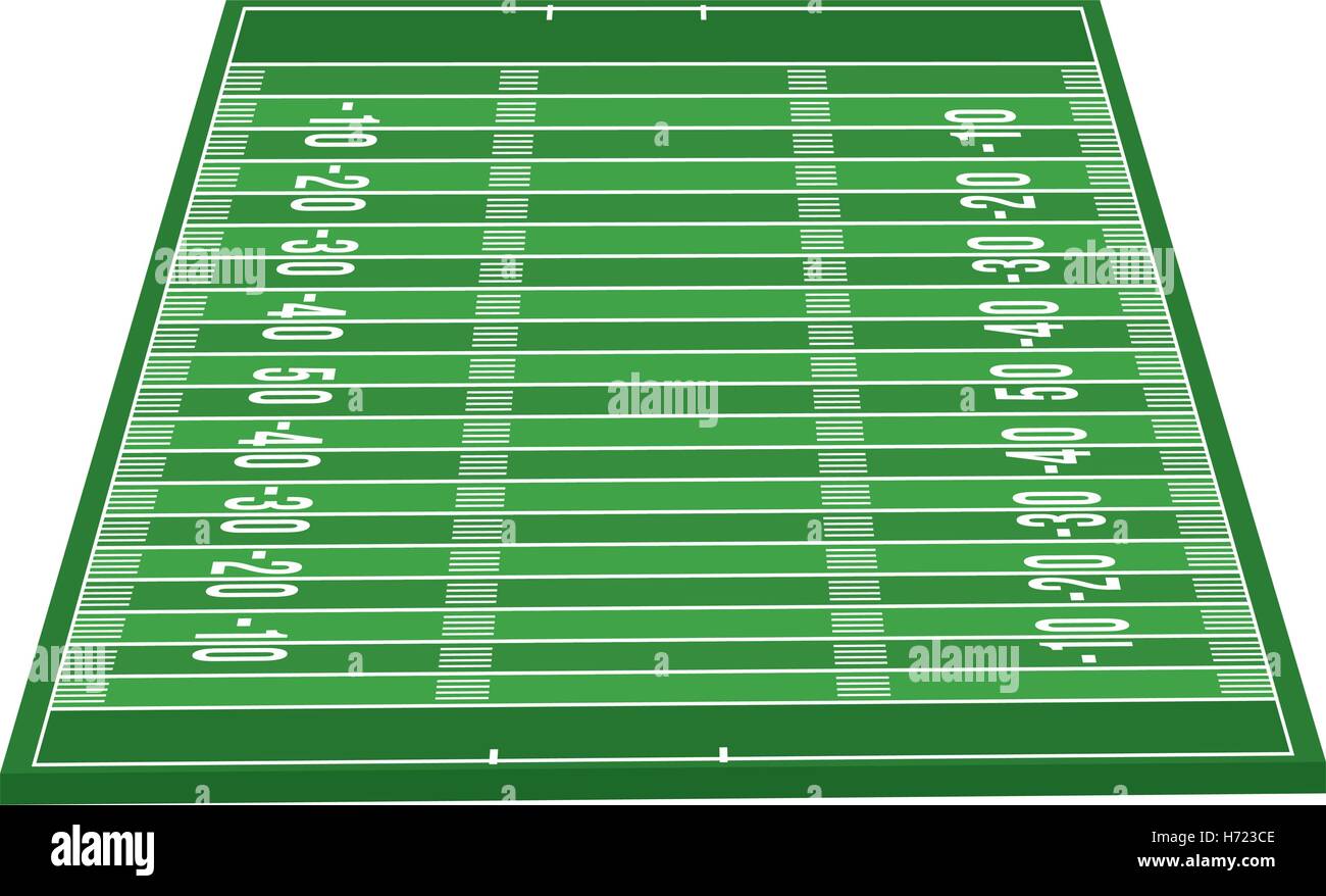 american football field isolated icon vector illustration design Stock ...