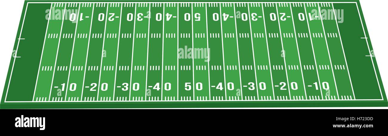 american football field isolated icon vector illustration design Stock ...