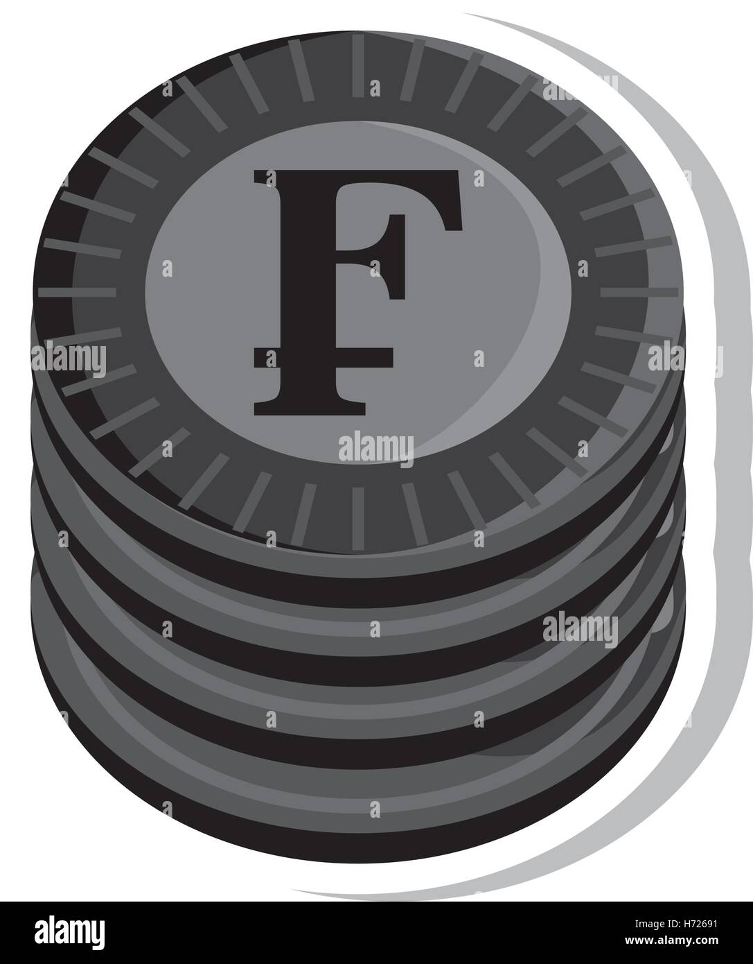 Franco symbol Stock Vector Images - Alamy