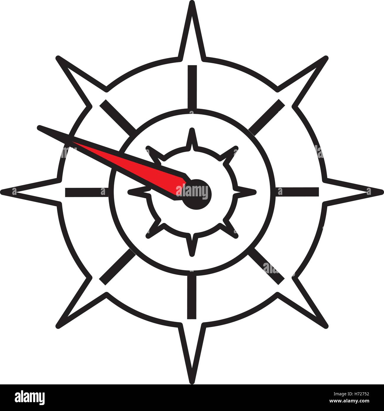 compass guide device isolated icon vector illustration design Stock ...