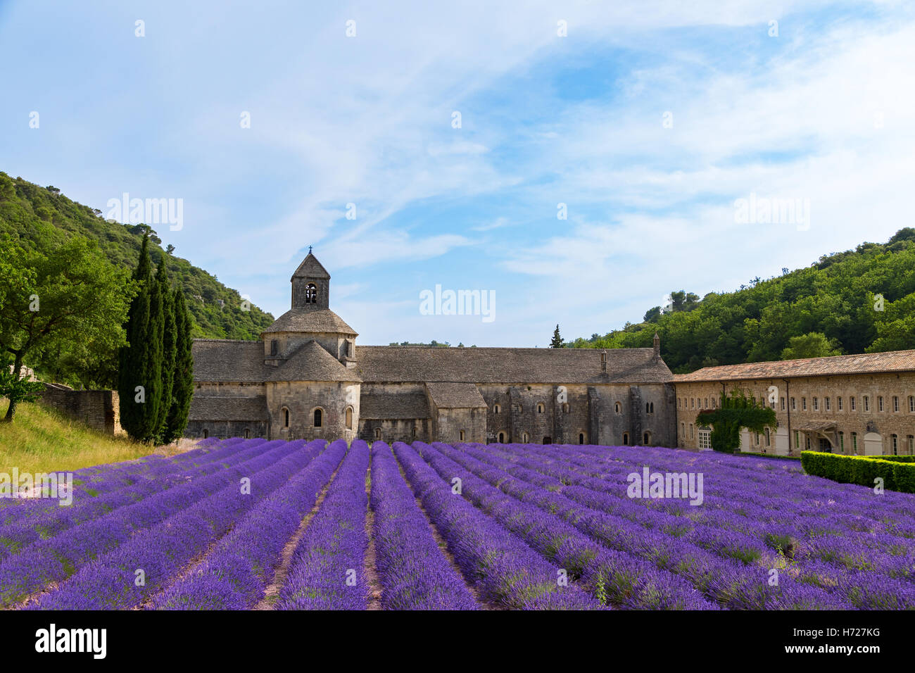 An ancient monastery Abbaye Notre-Dame de Senanque ( Abbey of Senanque ...