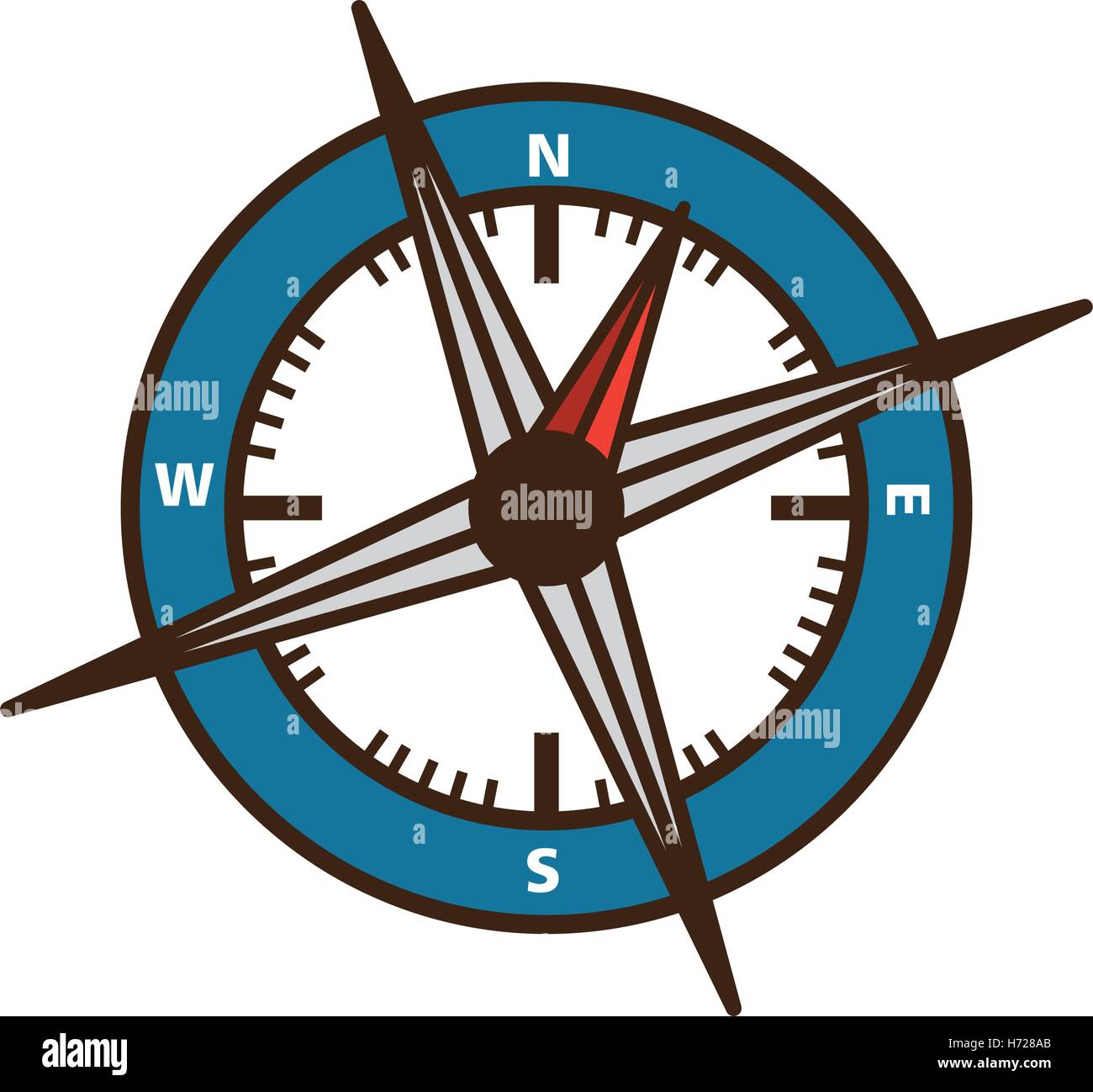 compass guide device isolated icon vector illustration design Stock ...