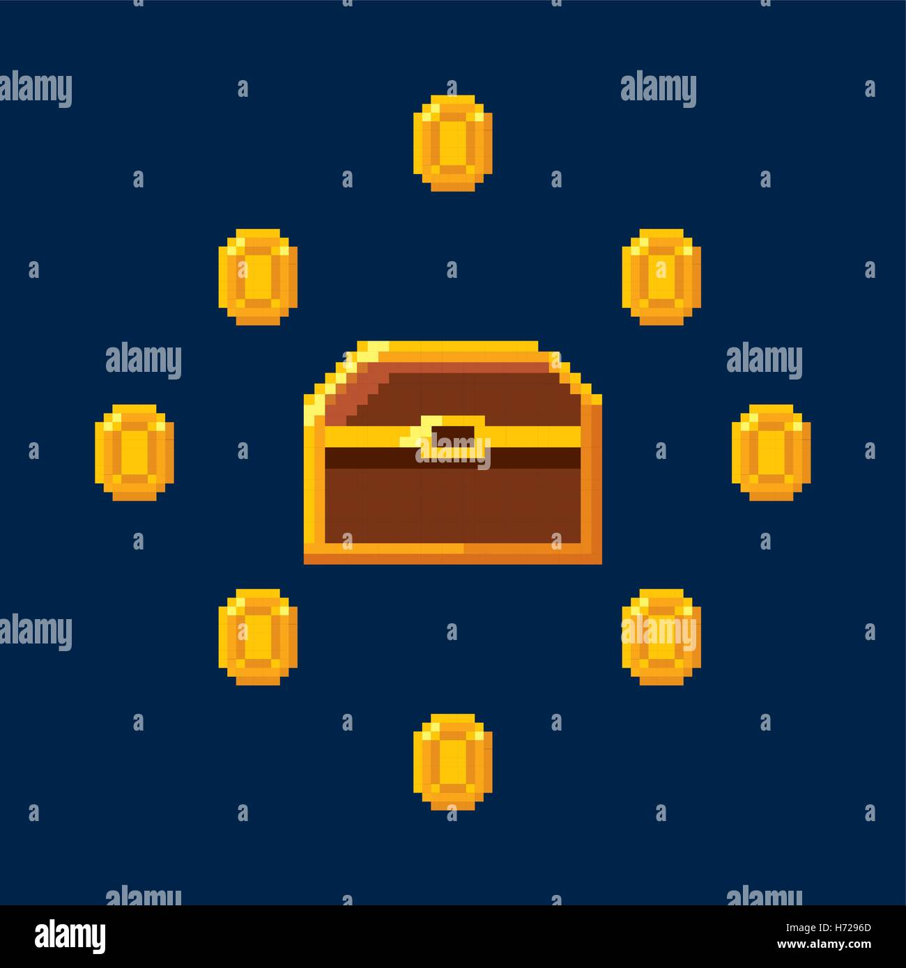 Pixelated video game icons vector hi-res stock photography and images ...