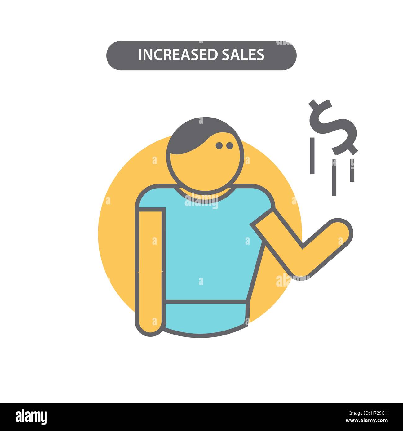 Manager and team, sales Stock Vector Images - Alamy