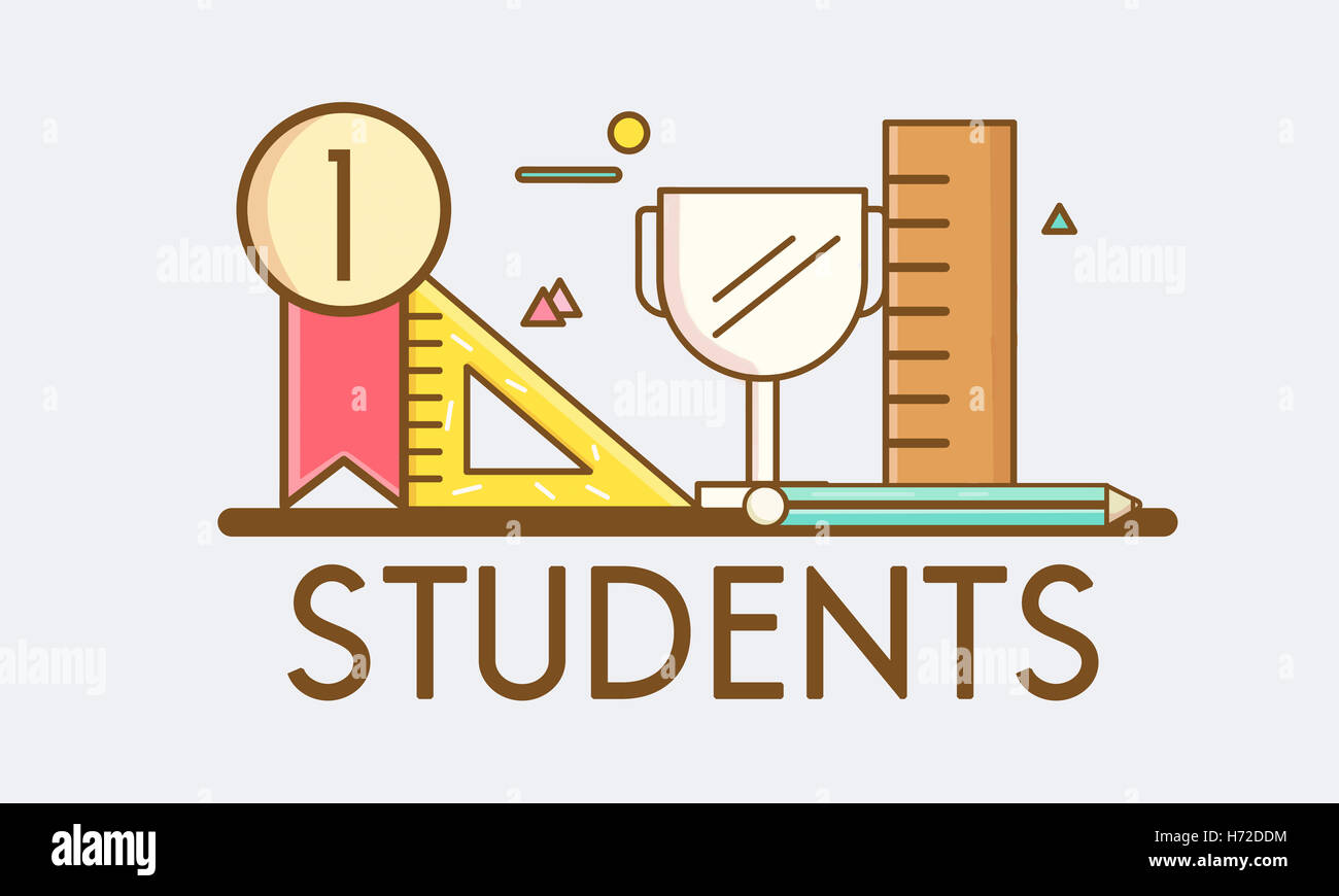 Students Education School Learning Academic Concept Stock Photo - Alamy