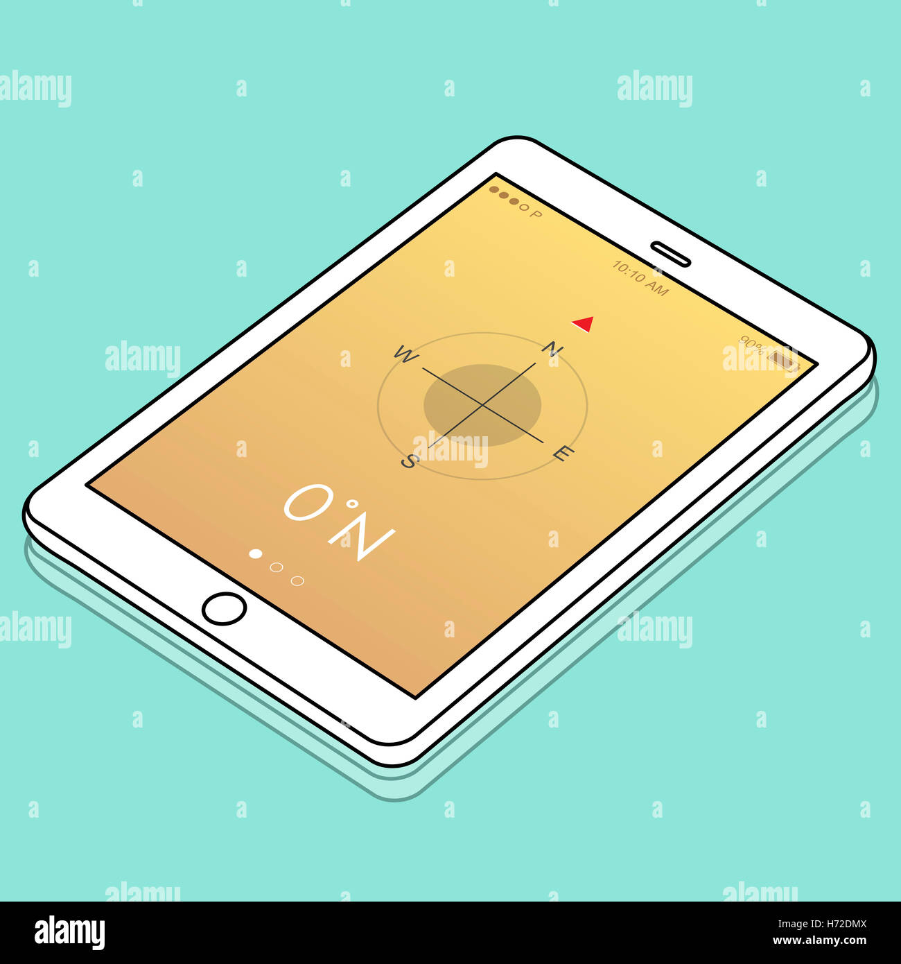 Map Direction Compas Navigation Concept Stock Photo - Alamy