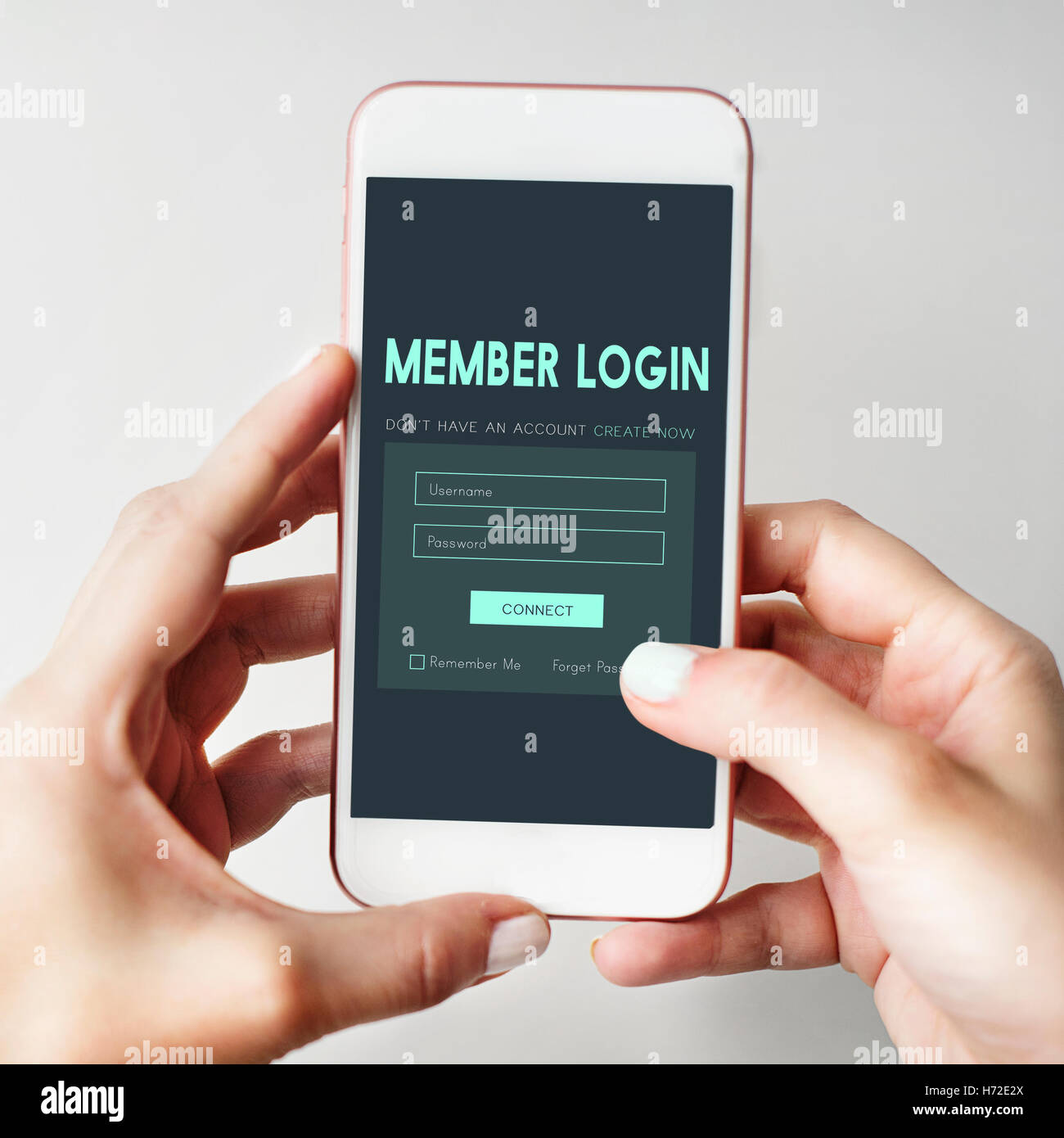 Member Log in Membership Username Password Concept Stock Photo - Alamy