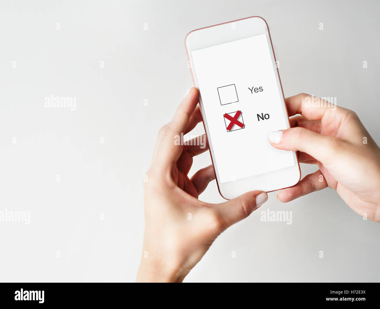 Yes No Answer Questionnaire Concept Stock Photo - Alamy