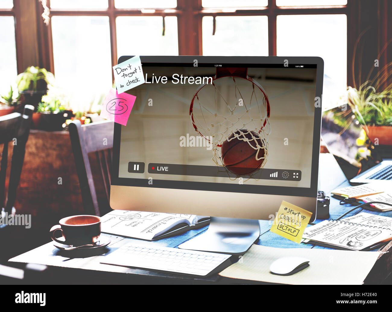 Live Stream Video Multimedia Concept Stock Photo - Alamy