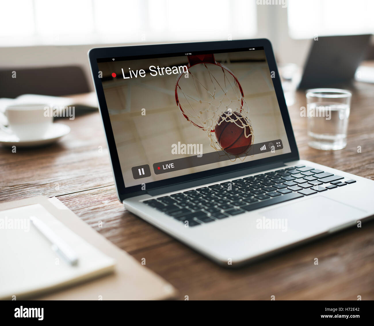 Live Stream Video Multimedia Concept Stock Photo - Alamy