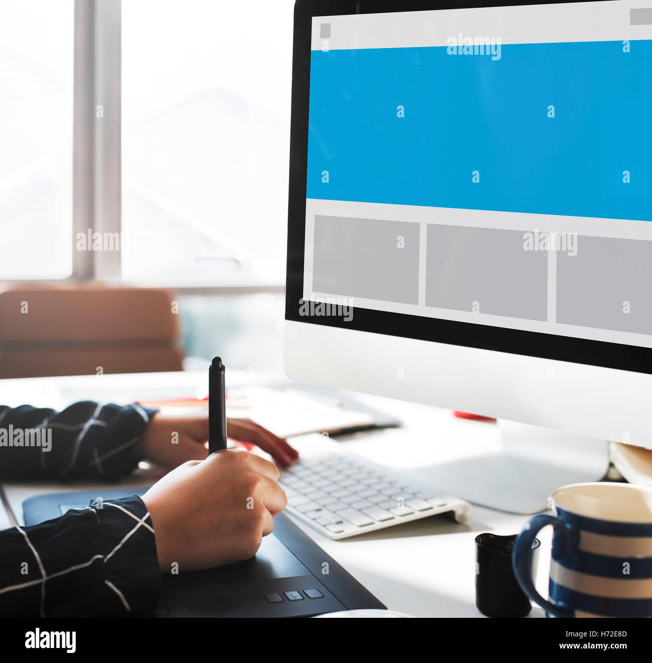 Template Badge Layout Mock-up Visual Blank Concept Stock Photo - Alamy