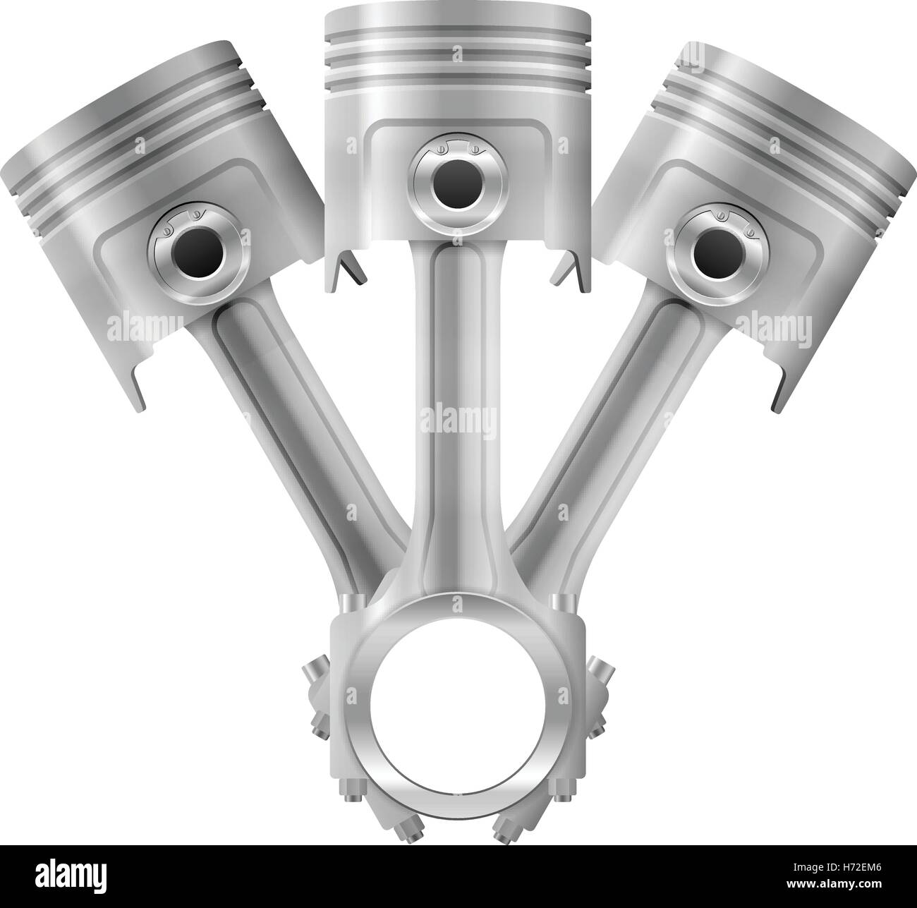 Pistons on a white background Stock Vector Image & Art - Alamy