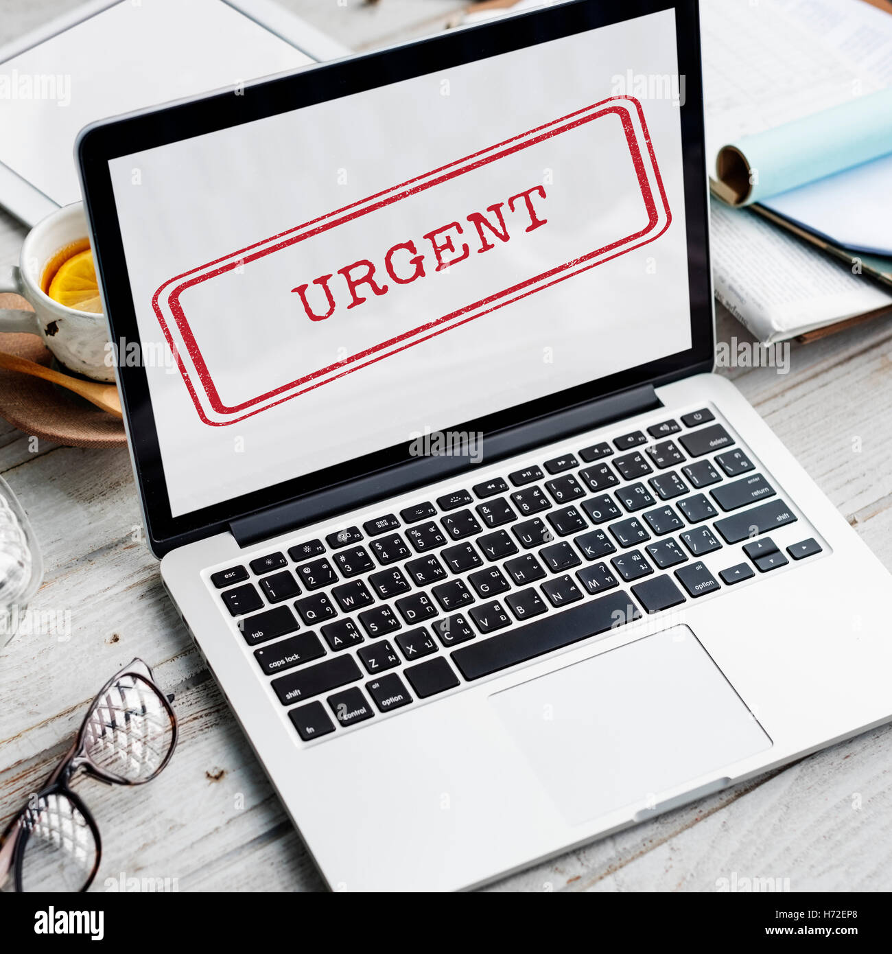 Urgent Notice Important Quick Serious Speed Concept Stock Photo - Alamy