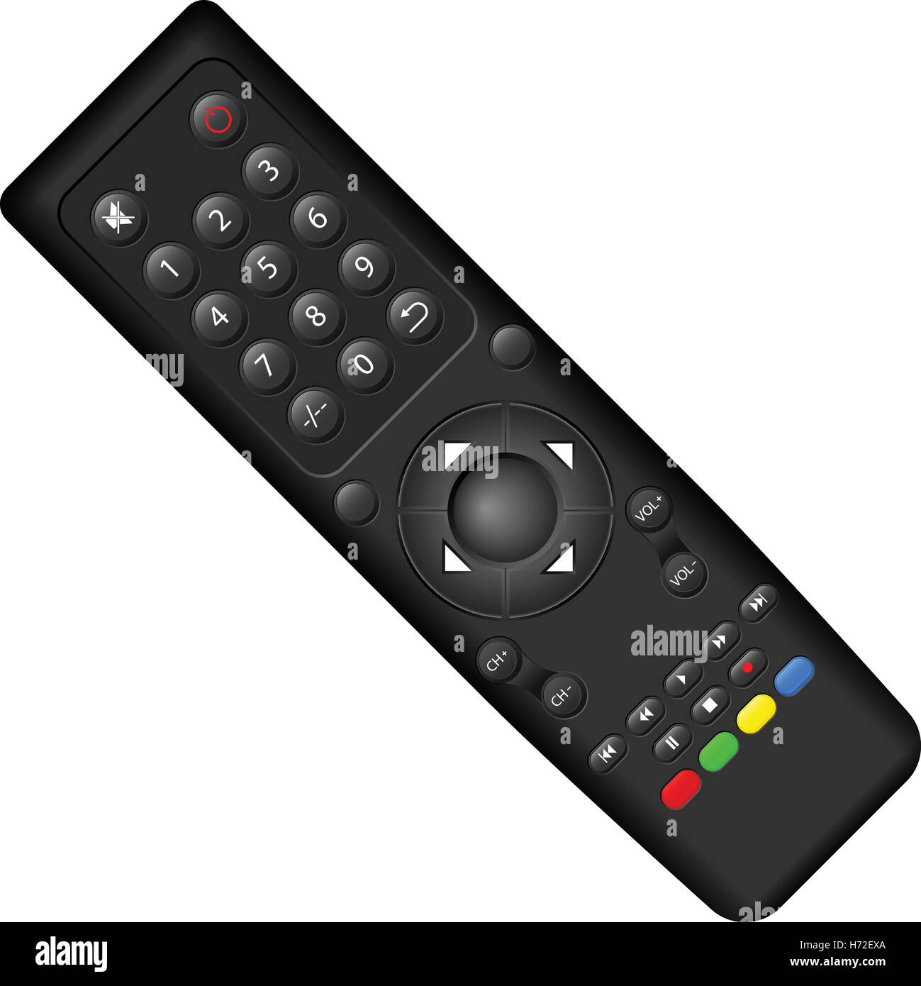 Remote control on a white background. Vector illustration Stock Vector ...