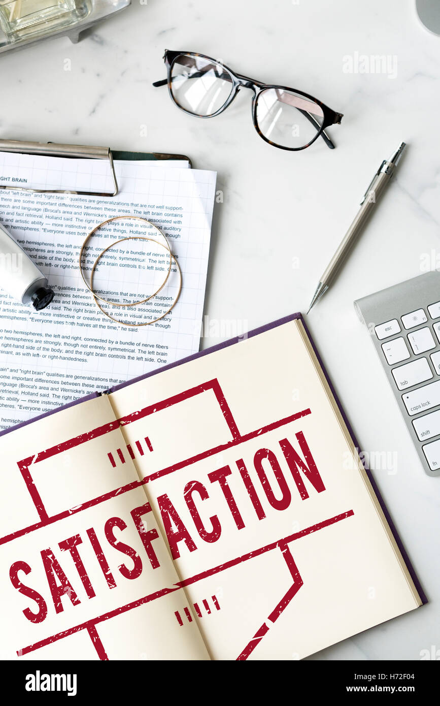 Satisfaction Happy Service Client Customer User Concept Stock Photo - Alamy