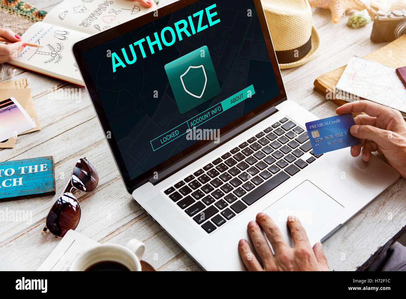 Data Protection Shield Secured Permission Graphic Concept Stock Photo ...