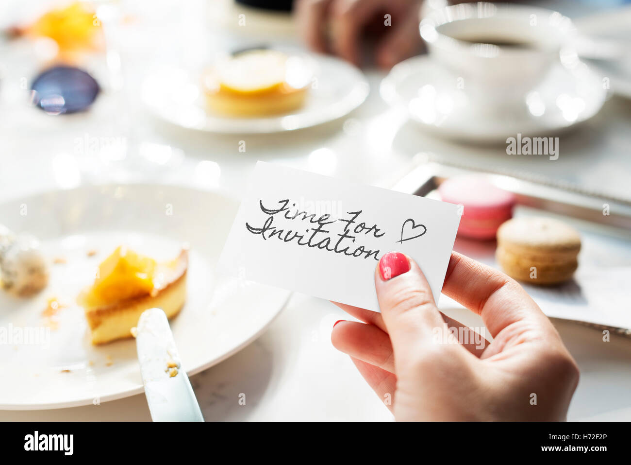 You Are Invited Invitation Time Concept Stock Photo - Alamy