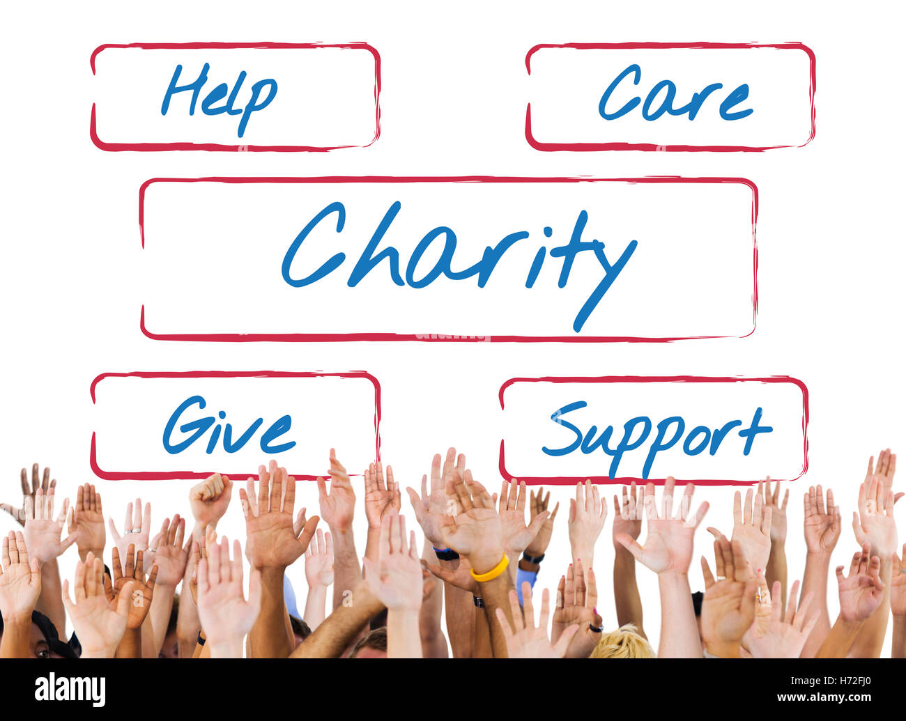 Community Donations Fundraising Volunteer Concept Stock Photo - Alamy