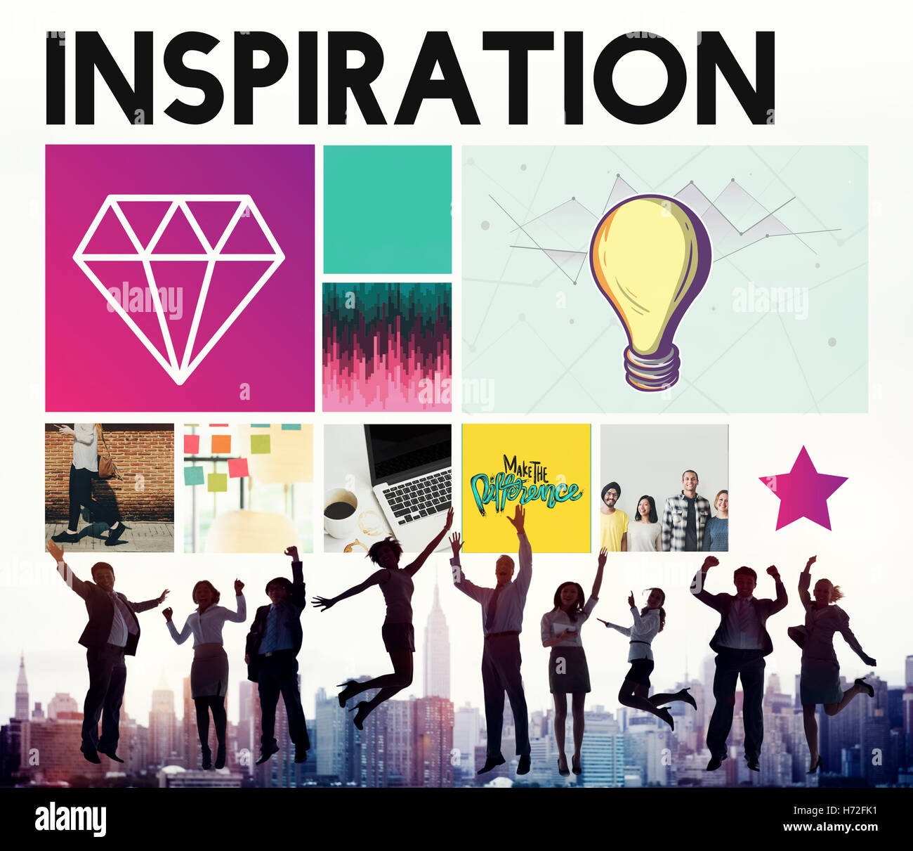 Ideas Imagination Inspiration Thoughts Graphic Concept Stock Photo - Alamy
