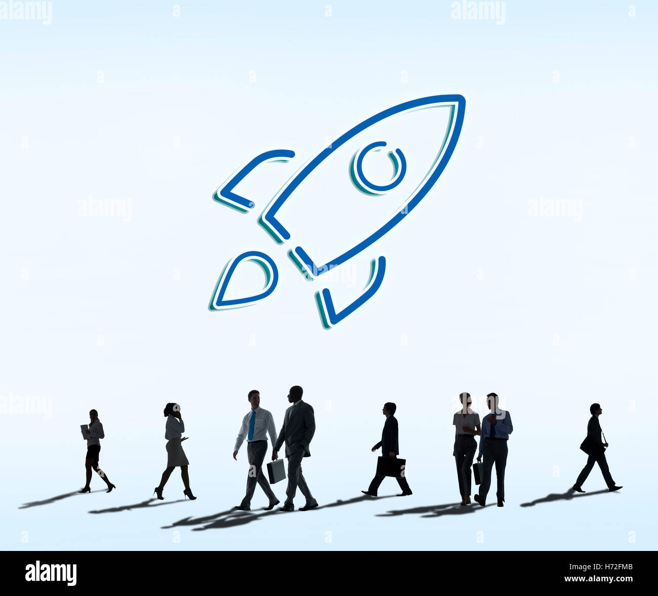 Innovation Launch Successful New Start Graphic Concept Stock Photo - Alamy