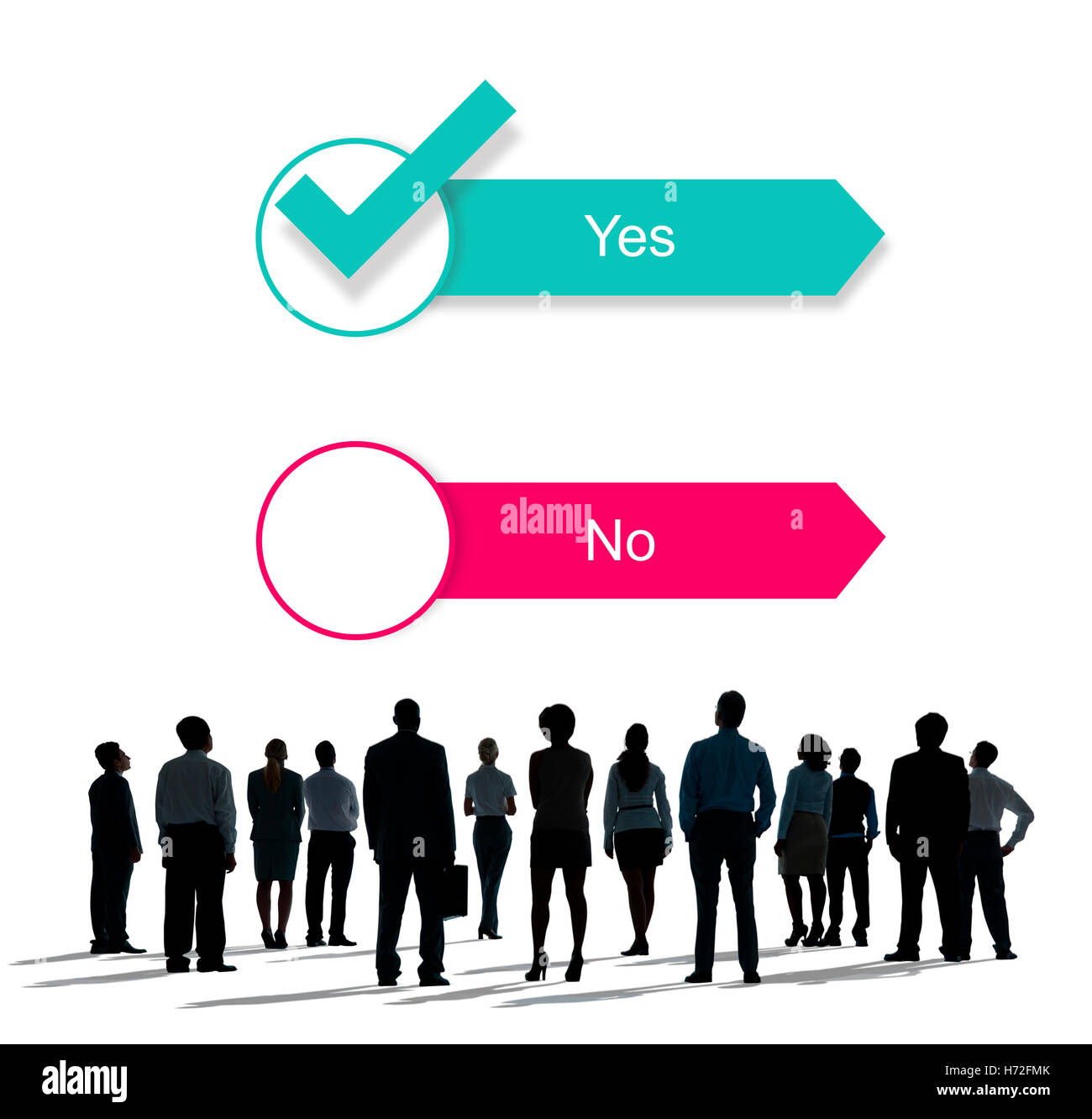 Yes No Answer Questionnaire Concept Stock Photo - Alamy
