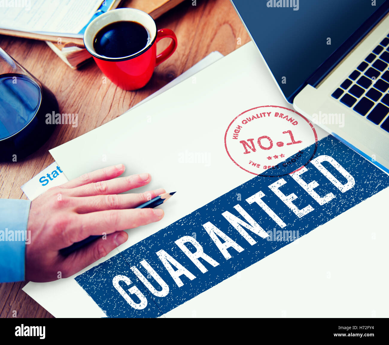 Quality Service Guaranteed Premium Quality Concept Stock Photo - Alamy