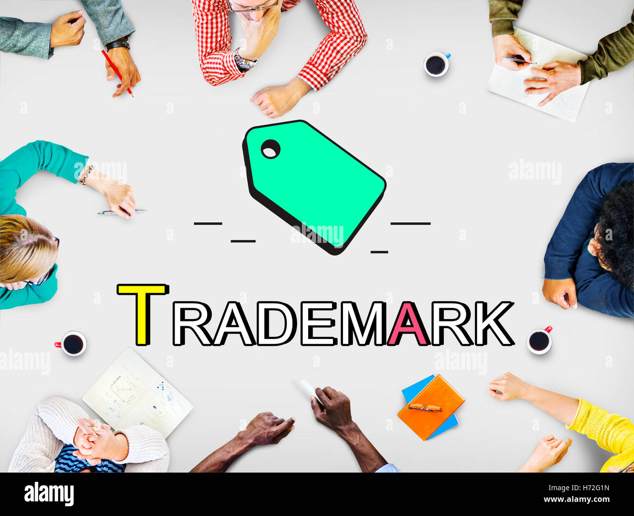 Tag Trademark Copyright Business Marketing Icon Concept Stock Photo - Alamy
