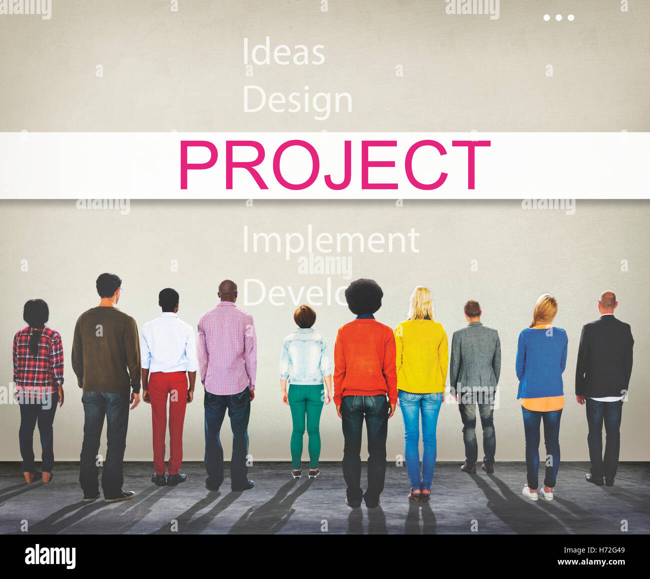 Project Design Implement Development Concept Stock Photo - Alamy