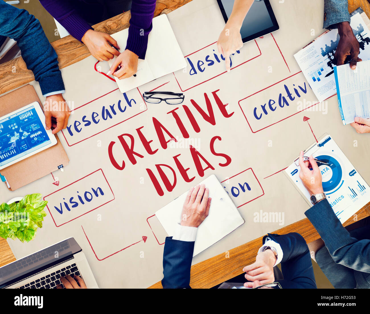 Creative Thinking Creativity Design Process Concept Stock Photo - Alamy