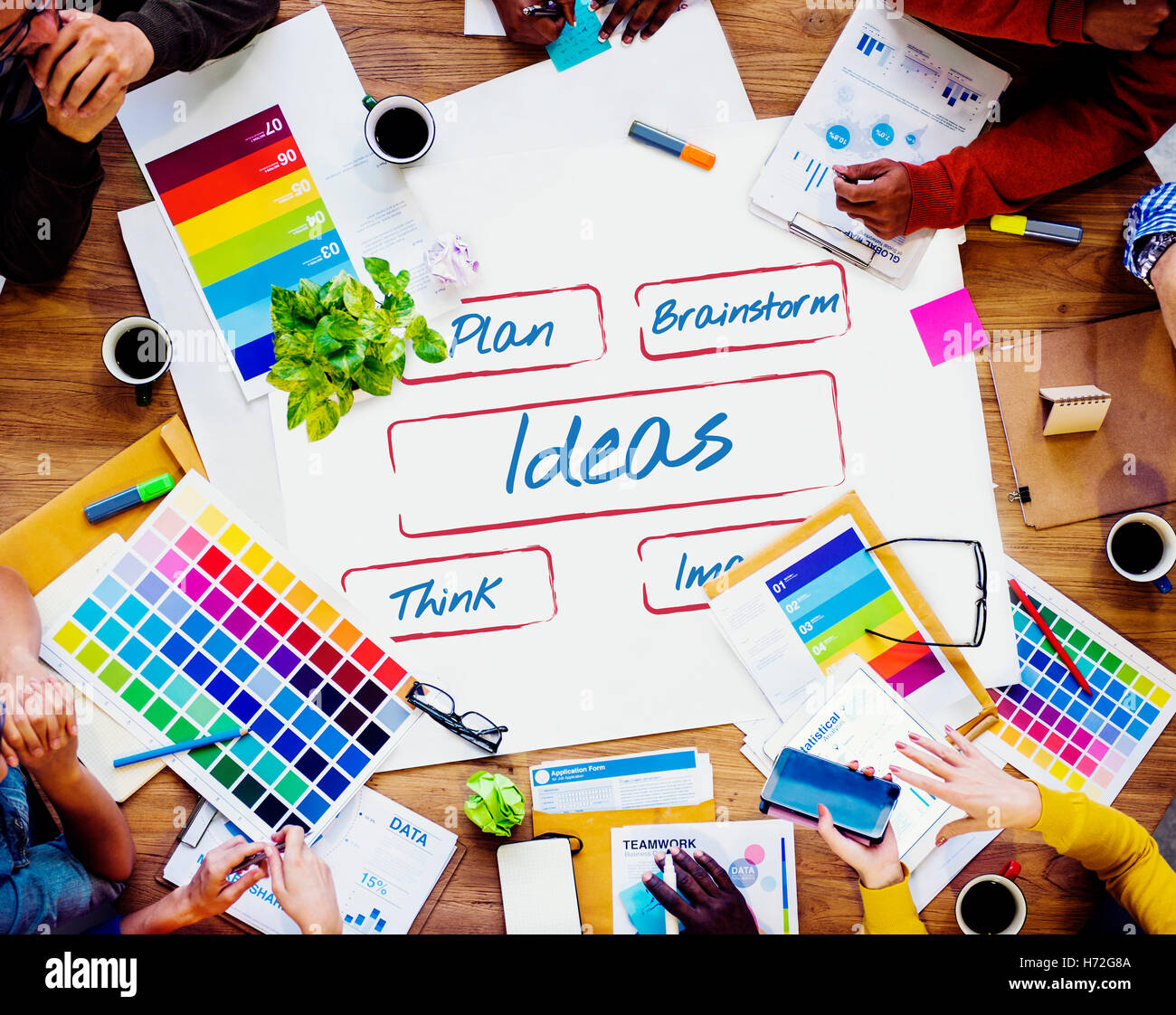 Ideas Be Creative Fresh Inspire Concept Stock Photo - Alamy