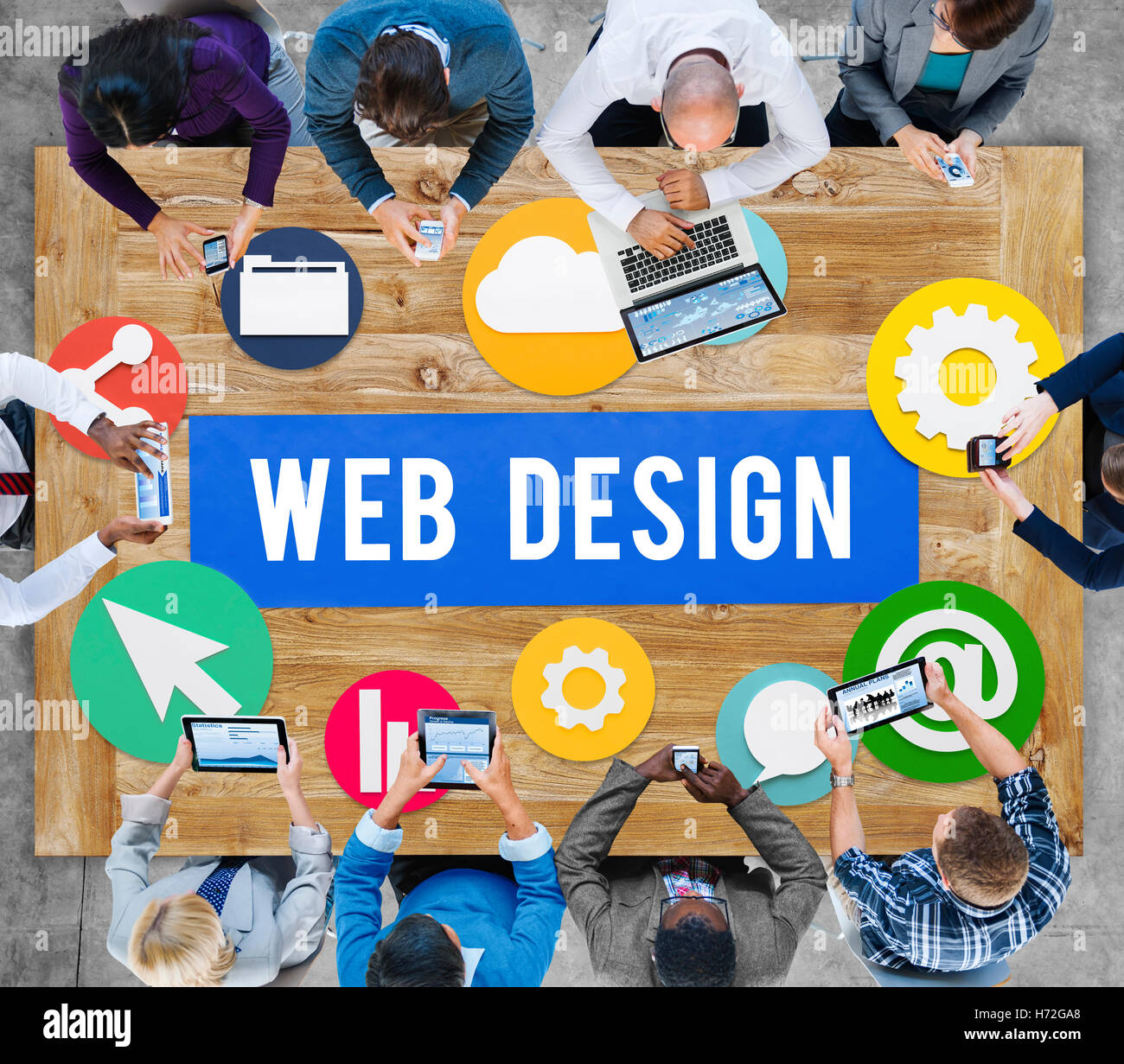 Business Team Connection Technology Networking Concept Stock Photo - Alamy