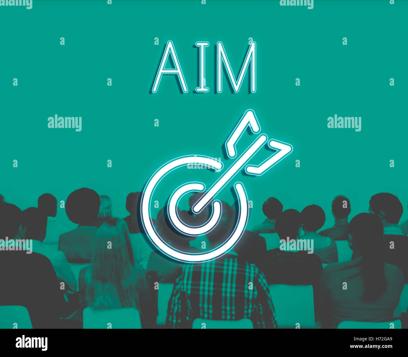 Target Goals Aim Aspiration Focus Vision Graphic Concept Stock Photo ...