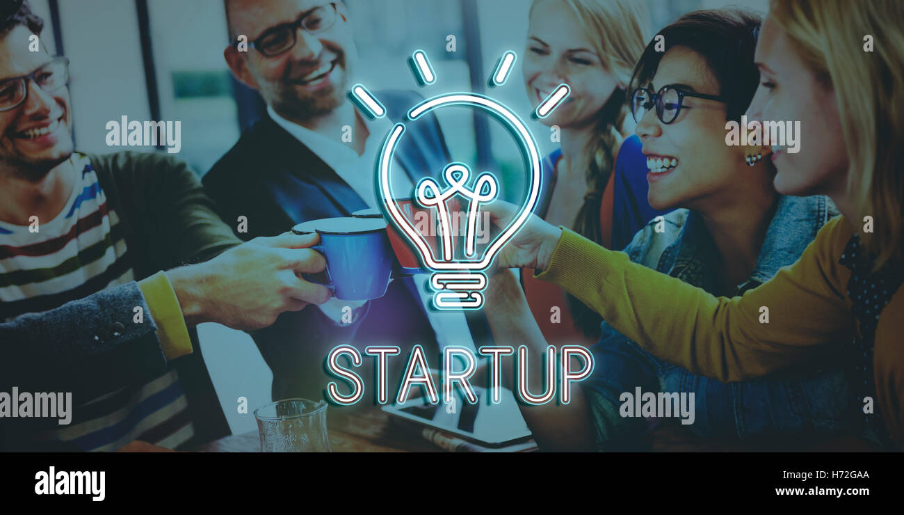 Startup Lightbulb Ideas Creativity Concept Stock Photo - Alamy