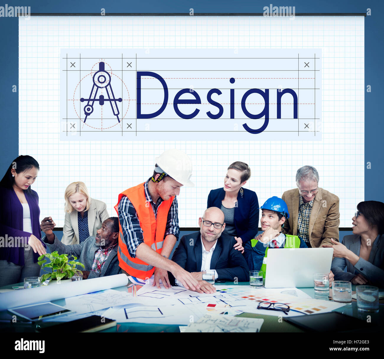 Design Creative Draft Model Objective Purpose Concept Stock Photo - Alamy