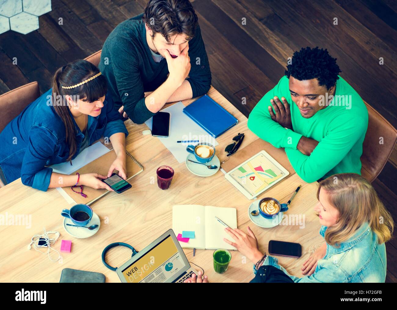 Brainstorming Connection Colleagues Team Concept Stock Photo - Alamy