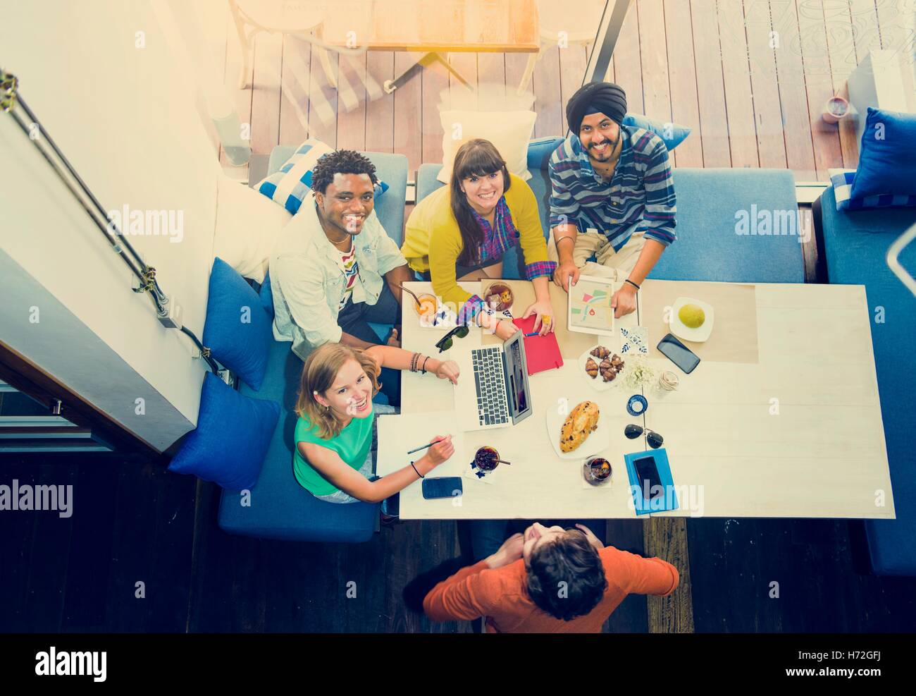 Brainstorming Connection Colleagues Team Concept Stock Photo - Alamy
