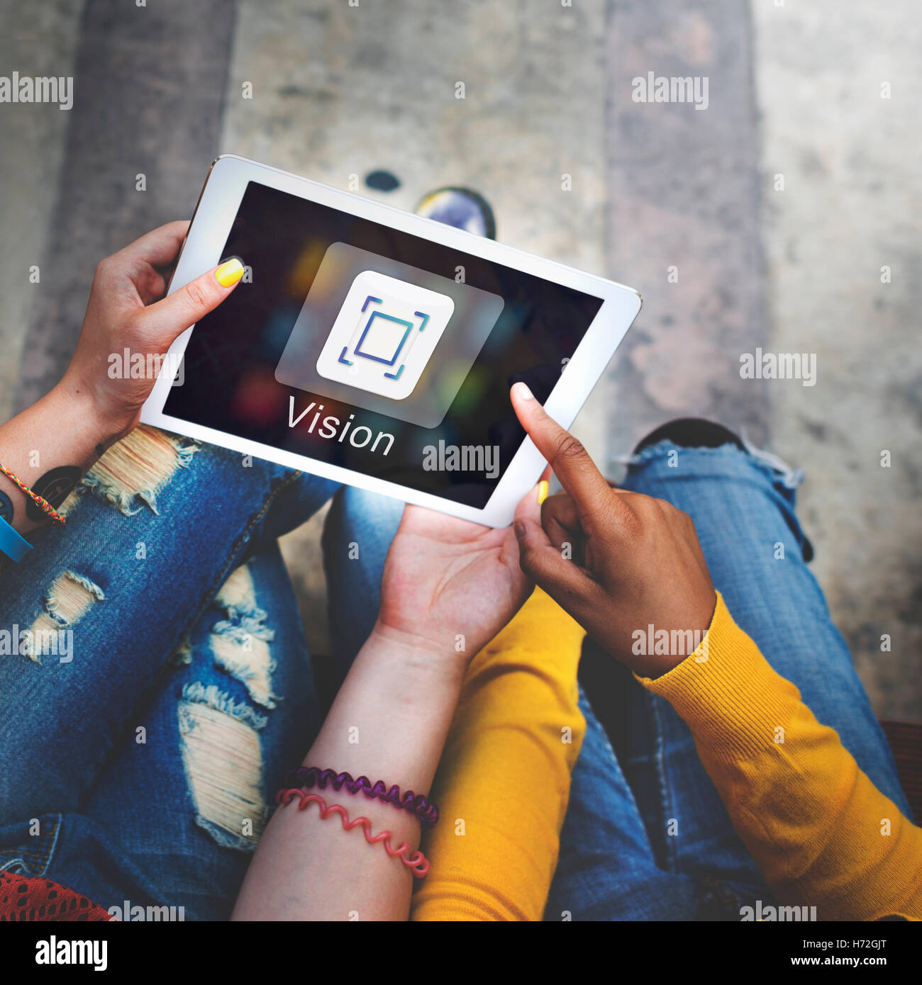 Application Design Ideas Innovation Graphic Concept Stock Photo - Alamy