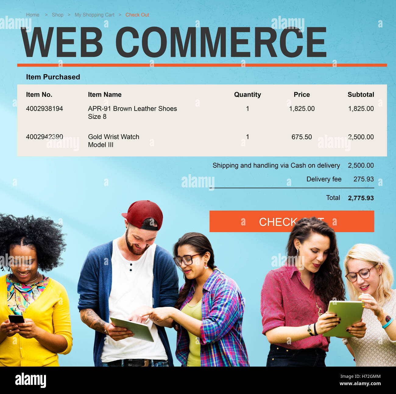 E-commerce Online Shopping Website Technology Concept Stock Photo - Alamy
