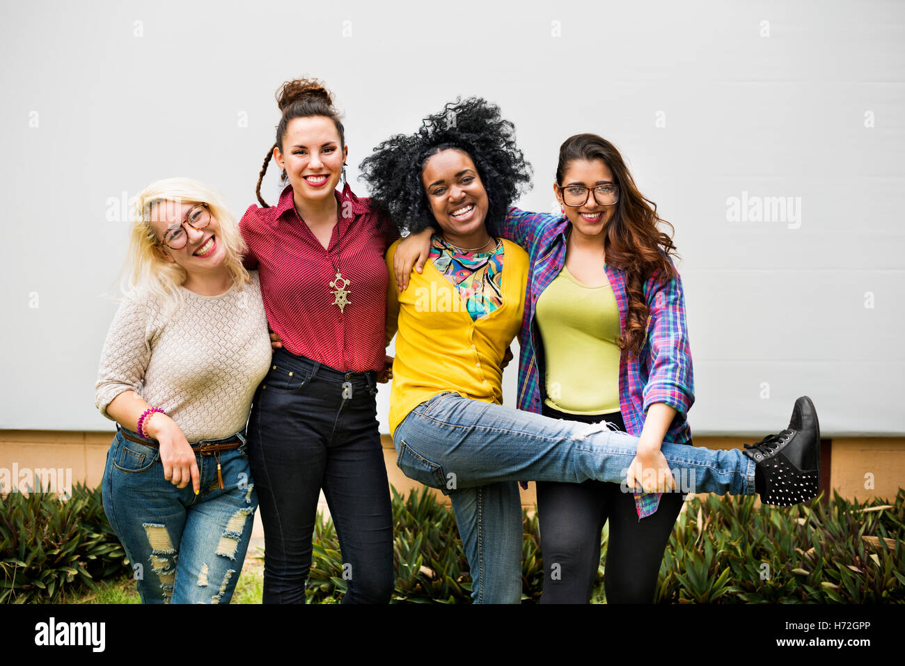 Group of Friends Happiness Enjoyment Concept Stock Photo - Alamy